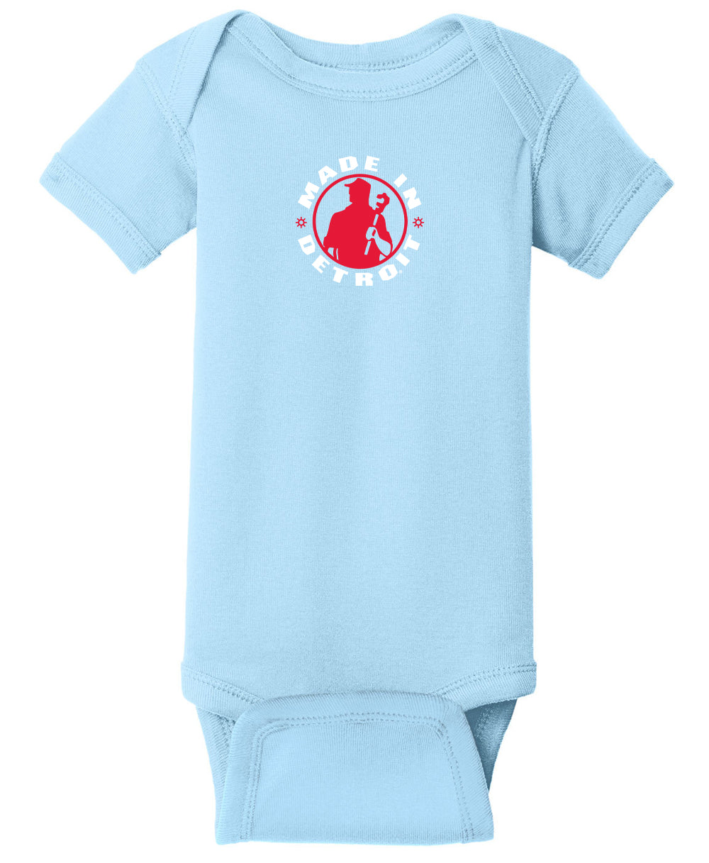 Infant MID Light Blue Onesies – Made In Detroit