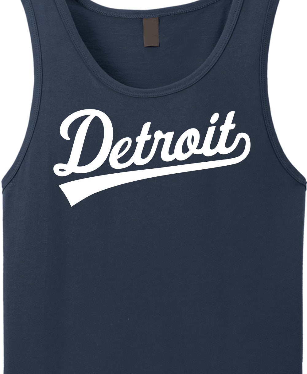 Men's Detroit Tail Script Tank – Made In Detroit