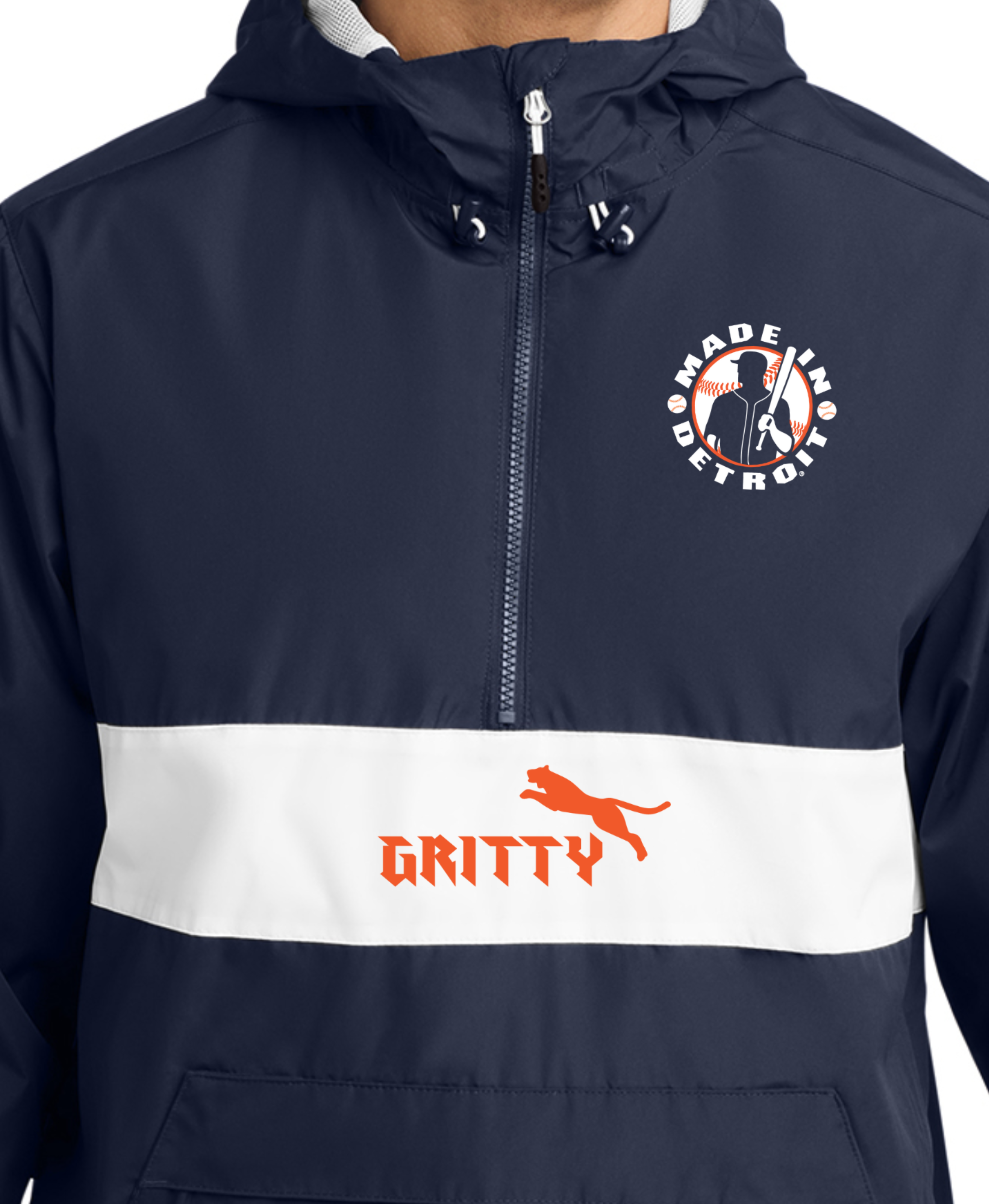 (1 of 1) MID Baseball/Gritty Anorak - 2X – Made In Detroit