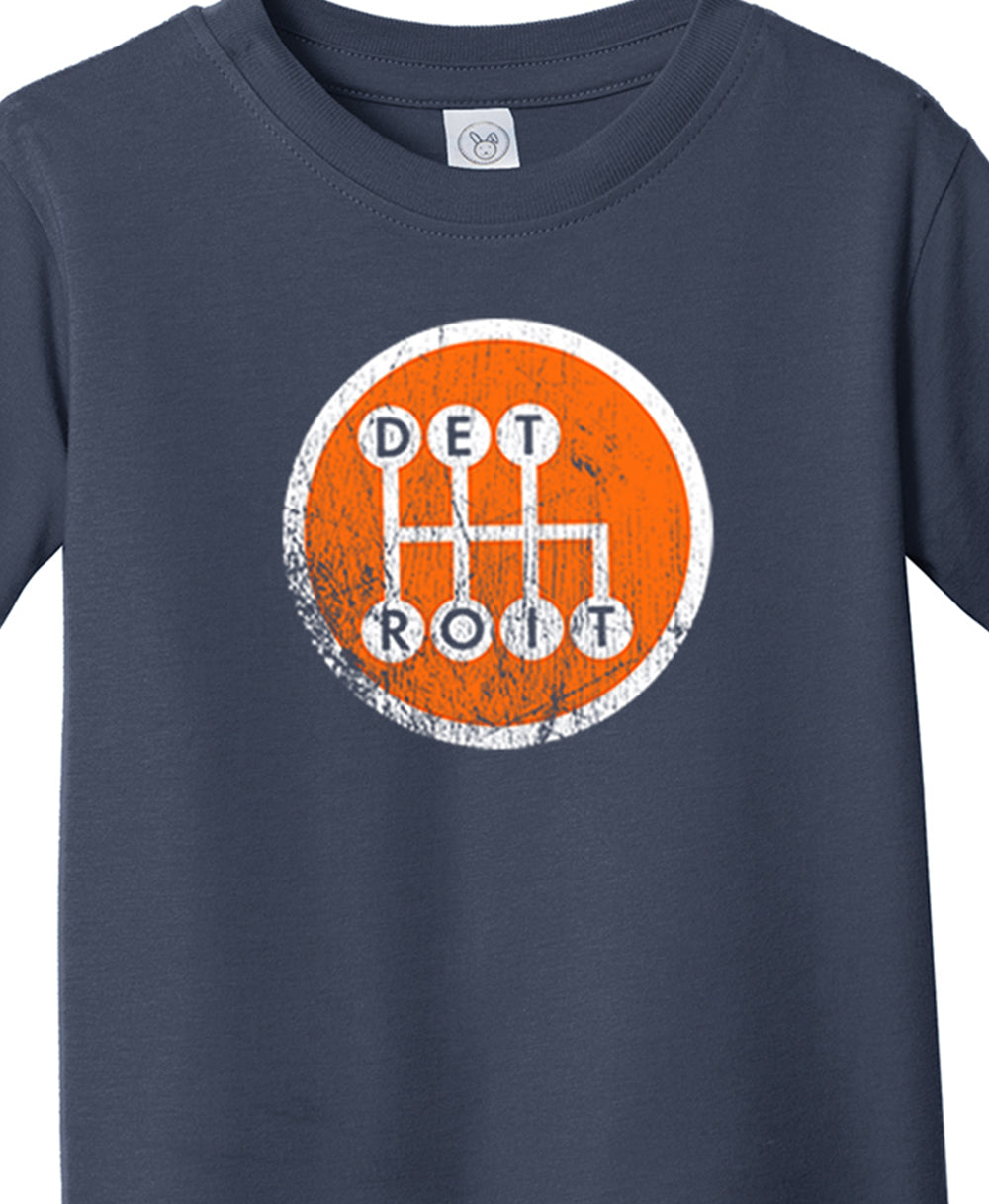 Toddler Shifter Navy Shirt – Made In Detroit