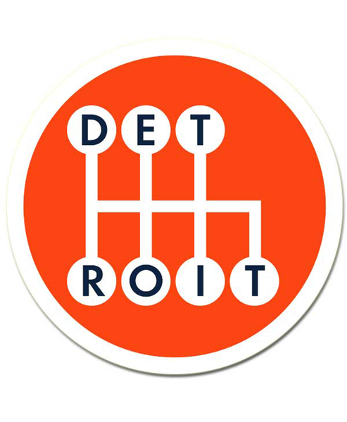 Shifter 4" Stickers - Various Colors – Made In Detroit